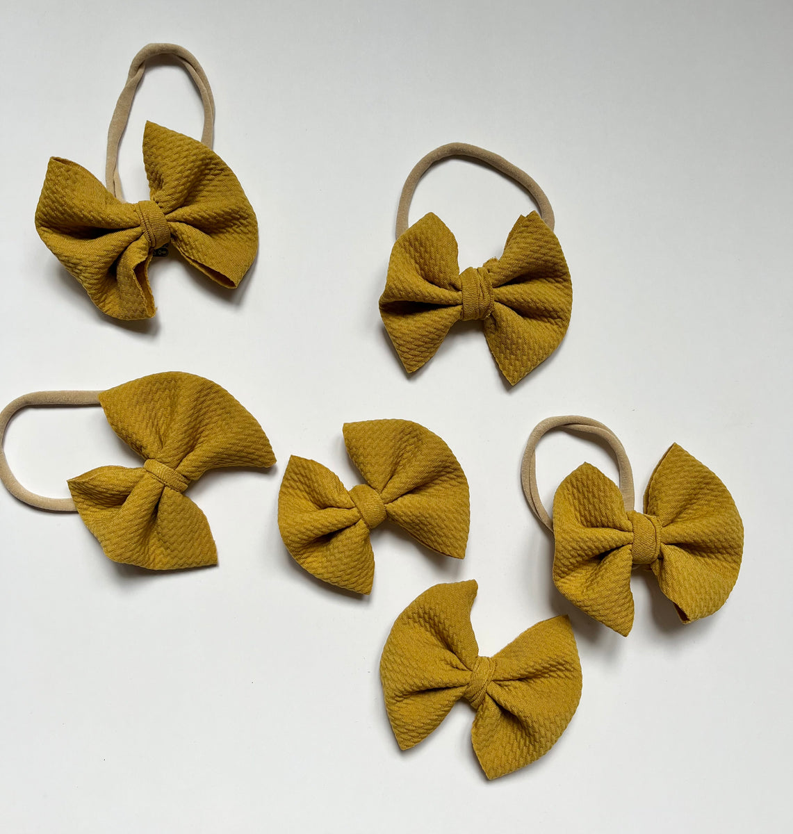 Mustard Bows – Hadley Rose Designs